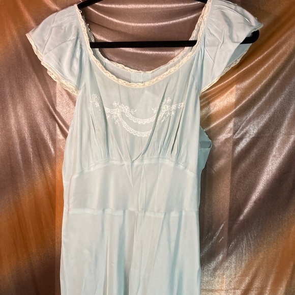 Intimates & Sleepwear | Vintage 5s Mint Green Bespoke Chemise Cut In ...